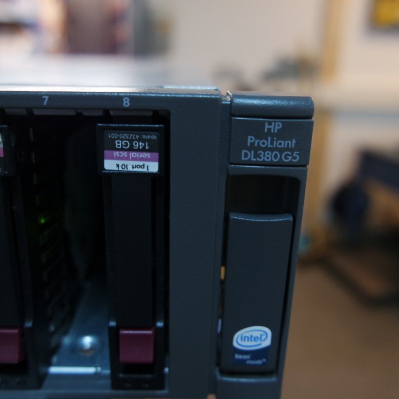 HP ProLiant DL380 Generation 5 (G5) 3 x 146 GB HDD 2 x 72 GB HDD