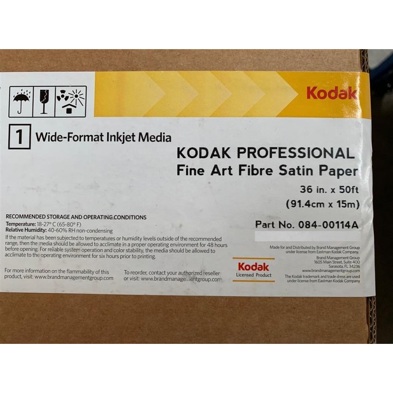 Kodak Professional Fibre Satin Fine Art Inkjet Paper 91,4 cm x 15 m(3