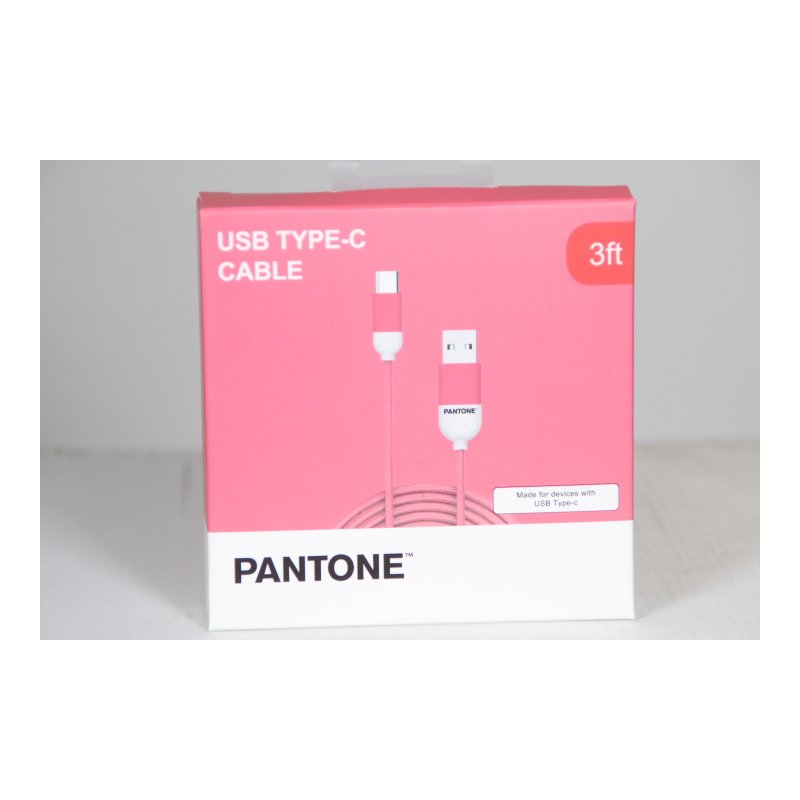 Pantone Cable Type-C USB 1m pink