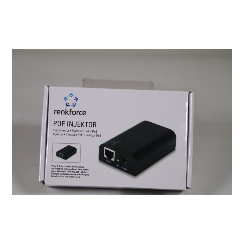 Renkforce RF-PoE-1000 Iniettore PoE IEEE 802.3af 12.95 W - Power over ...