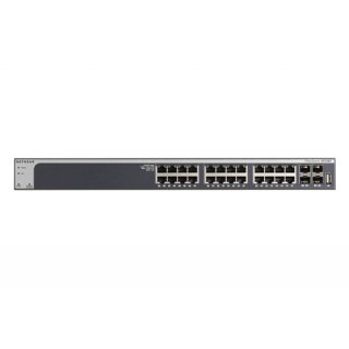 NETGEAR Smart XS728T - Switch - 28 Anschlüsse - Smart - an Rack monti